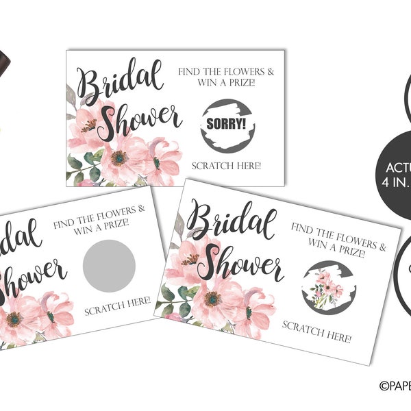 Bridal Shower Scratch Off - Etsy