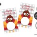 PRINTED Thanksgiving Doh Favor Card, Kids Table Doh Card, Kids Dough ...