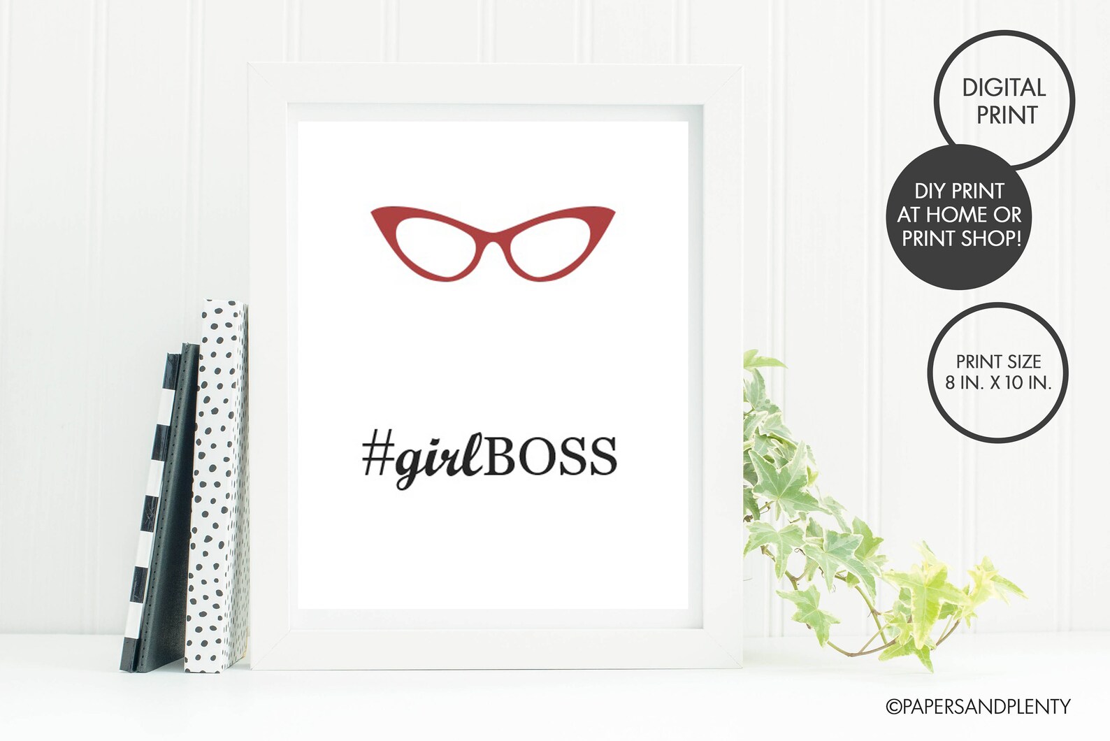 Lady Boss Office Print GIRLBOSS Wall Art Home Decor - Etsy