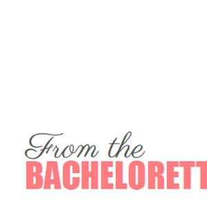 DIGITAL FILE - "from the Bachelorette" Thank You Card | Bridal Shower ...
