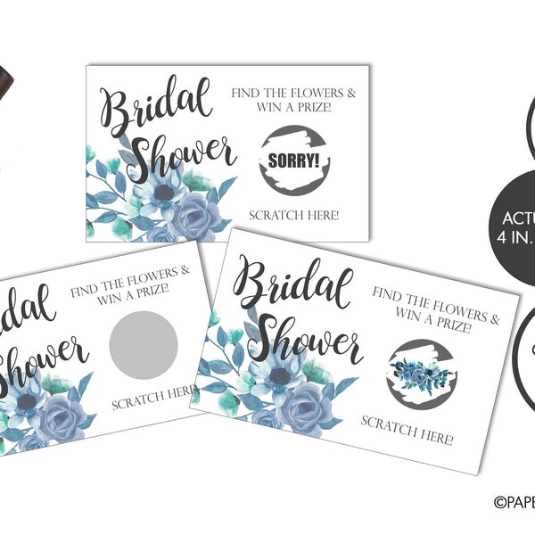 Bridal Shower Scratch Off - Etsy