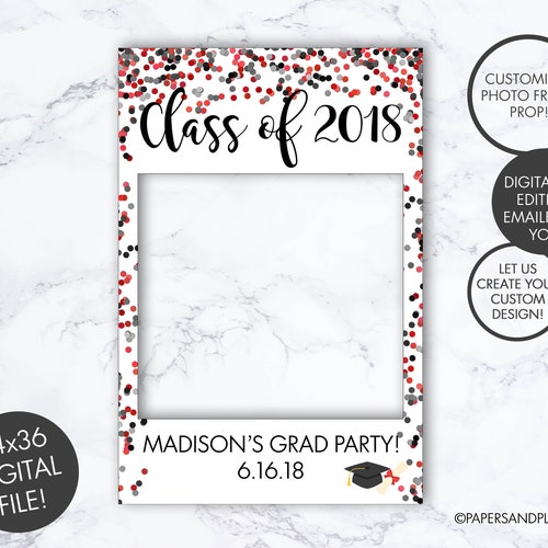 DIGITAL FILE Photo Prop Frame Class of 2022 Graduation - Etsy