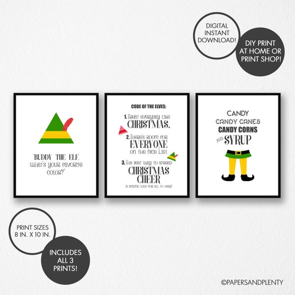 Buddy Elf Decorations - Etsy