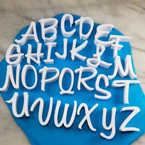 Honey Cursive Letter Cookie Stamps Set - FAST Shipping - Choose Your ...