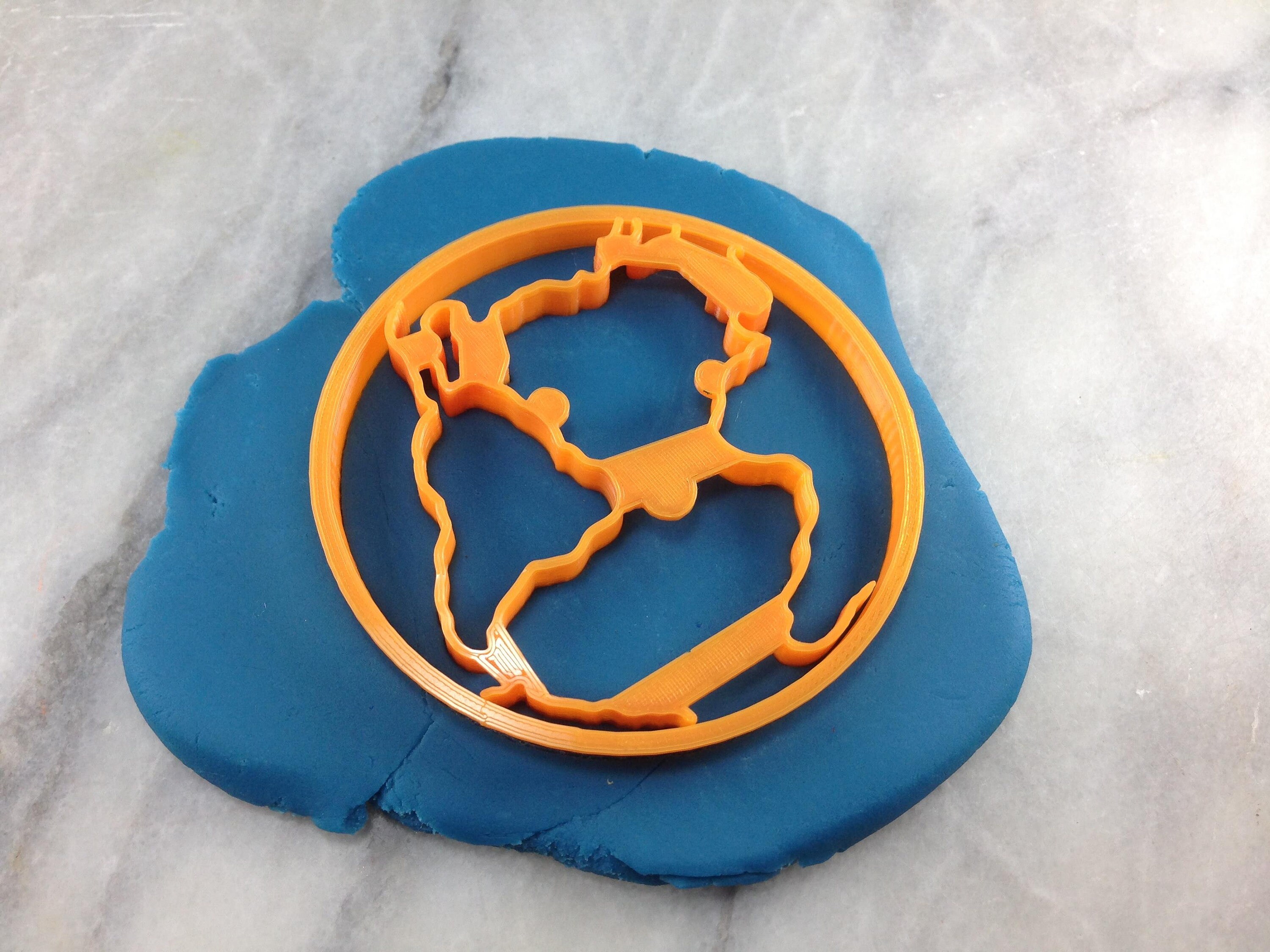 Planet Earth Cookie Cutter 2-piece Outline & Stamp SHARP - Etsy