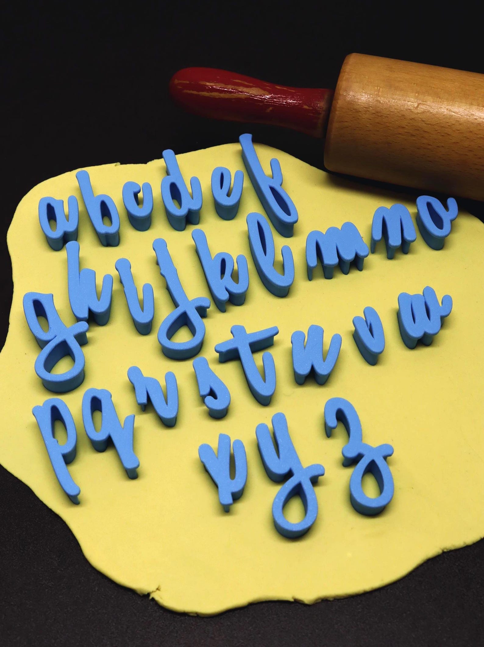Honey Cursive Letter Cookie Stamps Set - FAST Shipping - Choose Your ...