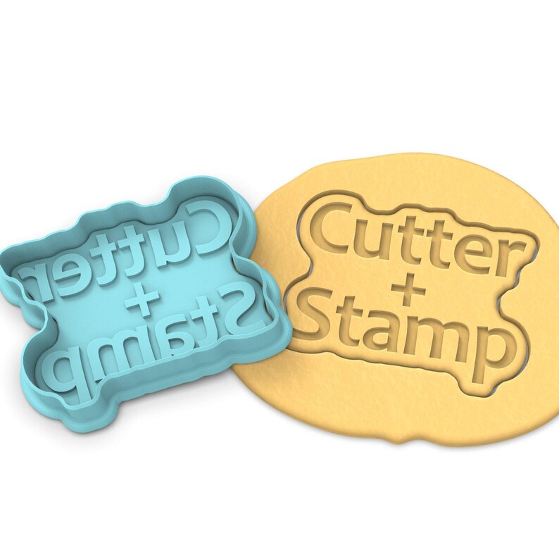 2026 Block Letters 1 Cookie Cutter | Stamp | Stencil - SHARP EDGES ...