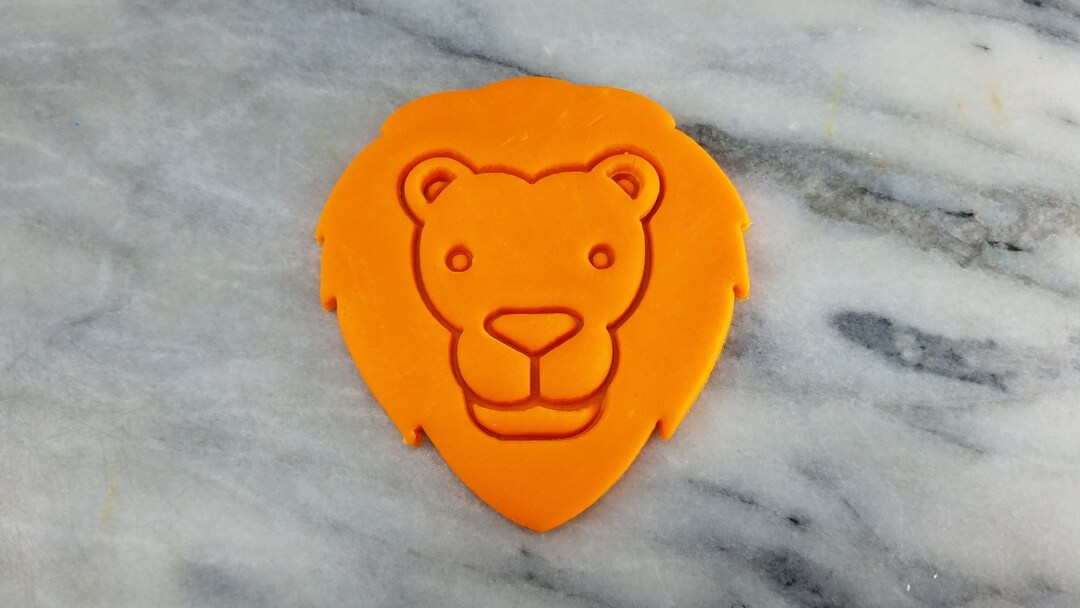 Lion Face Cookie Cutter 2-piece, Stamp & Outline #2 - SHARP EDGES ...