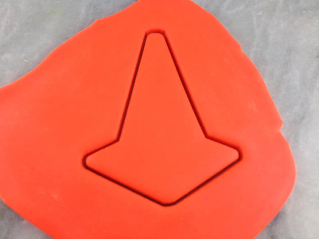Traffic Cone Cookie Cutter Outline - SHARP EDGES - FAST Shipping ...