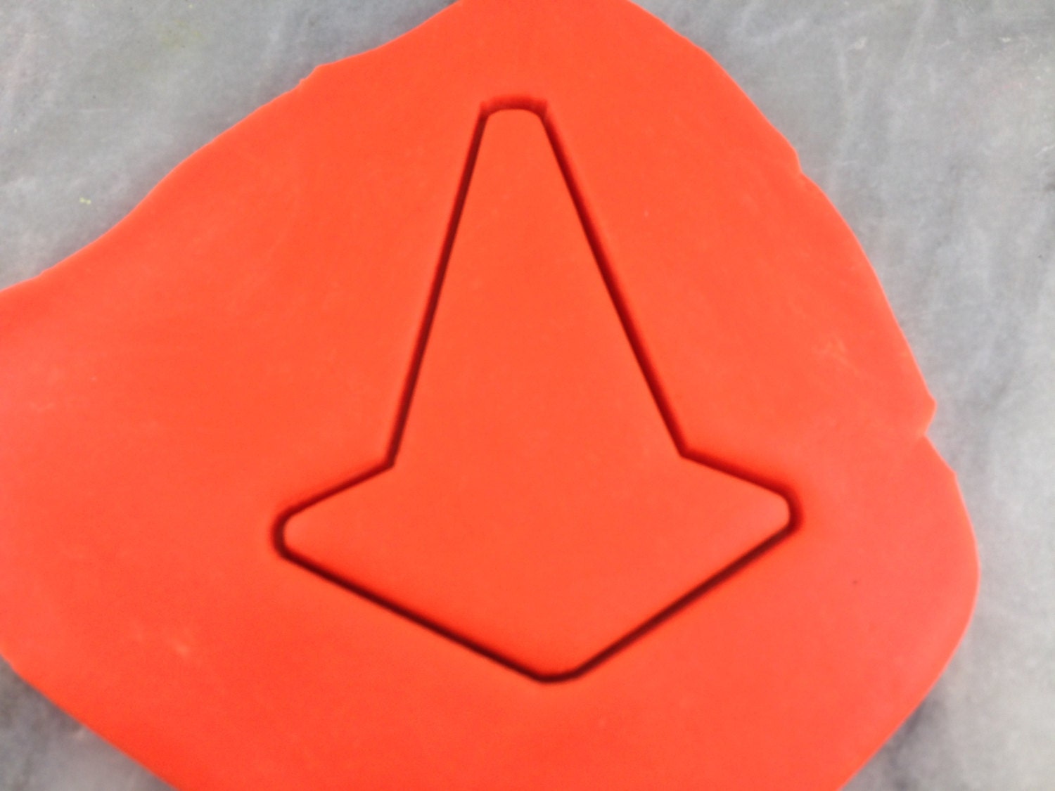 Traffic Cone Cookie Cutter Outline SHARP EDGES FAST | Etsy
