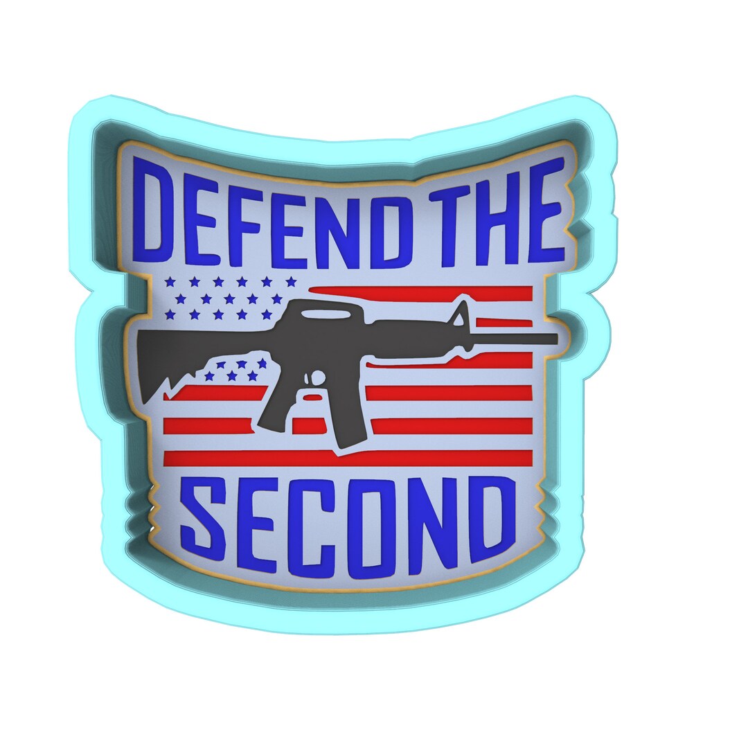 Defend the Second Cookie Cutter | Stamp | Stencil - SHARP EDGES - FAST ...