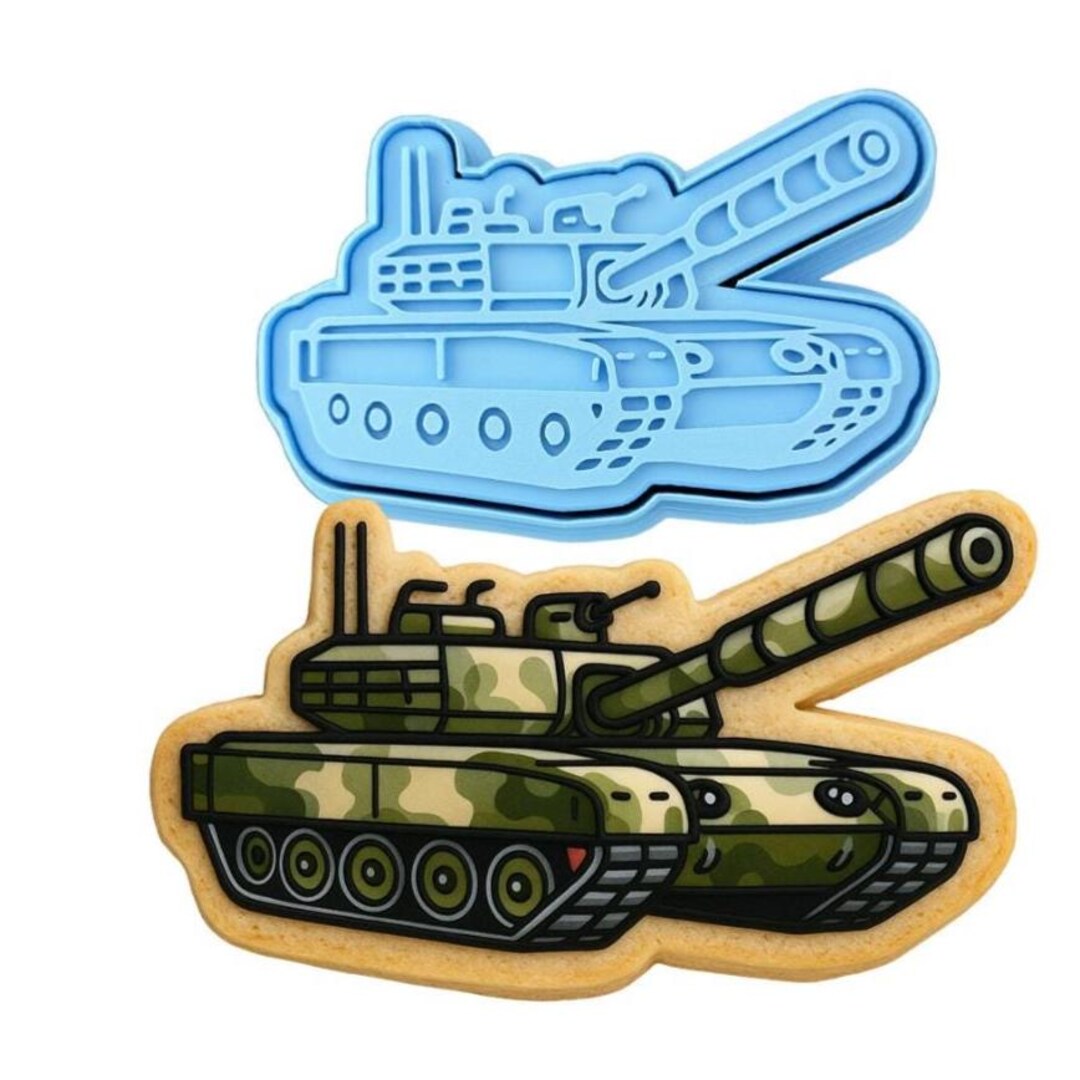 Army Tank Cookie Cutter | Stamp | Stencil - SHARP EDGES - FAST Shipping ...