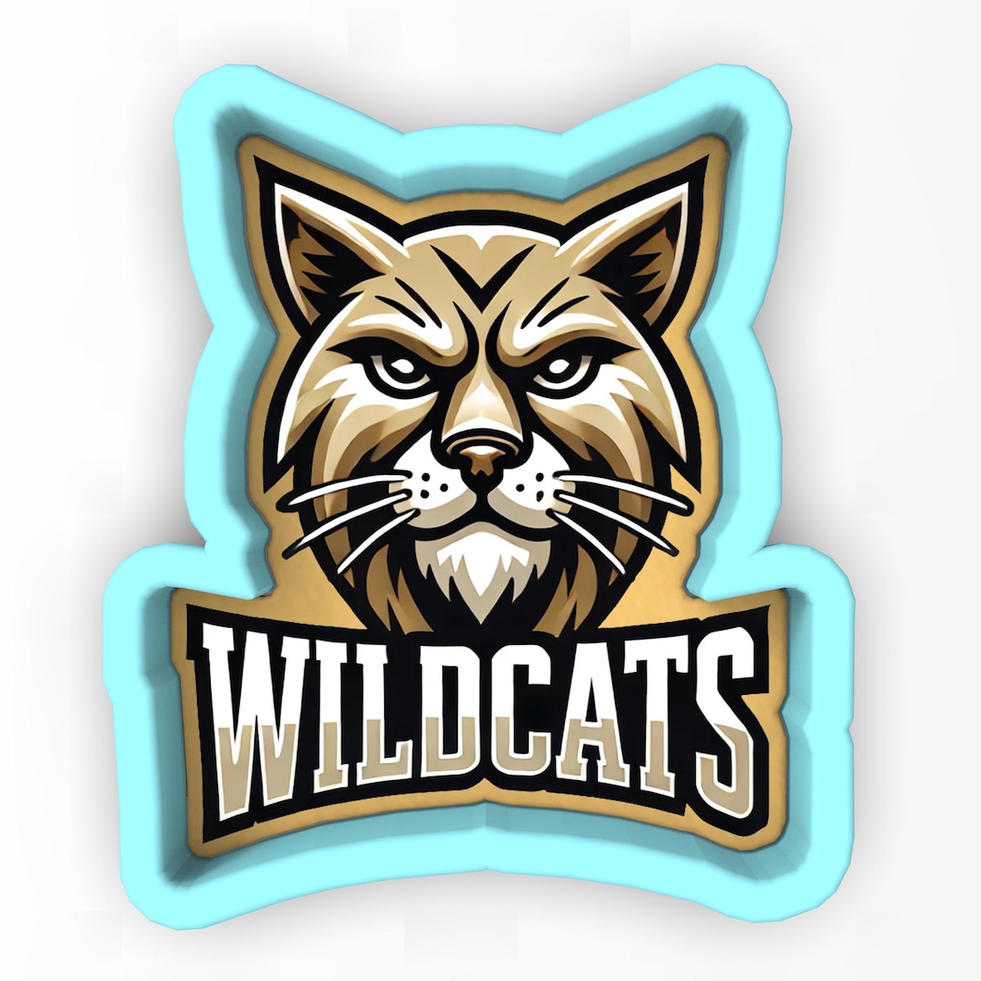 Wildcats Words 1 Cookie Cutter | Stamp | Stencil - SHARP EDGES - FAST ...