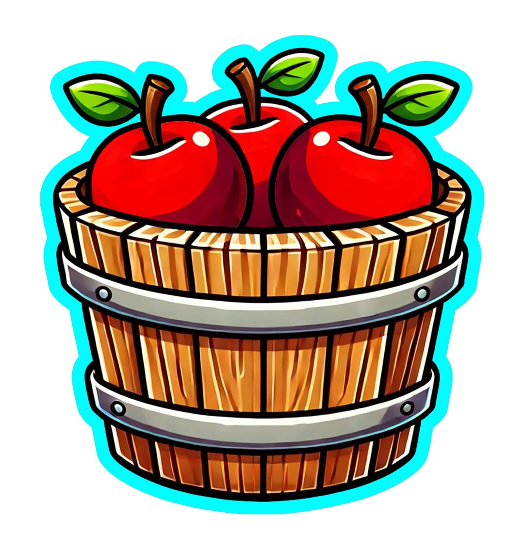 Apple Bucket Cookie Cutter | Stamp | Stencil - SHARP EDGES - FAST ...