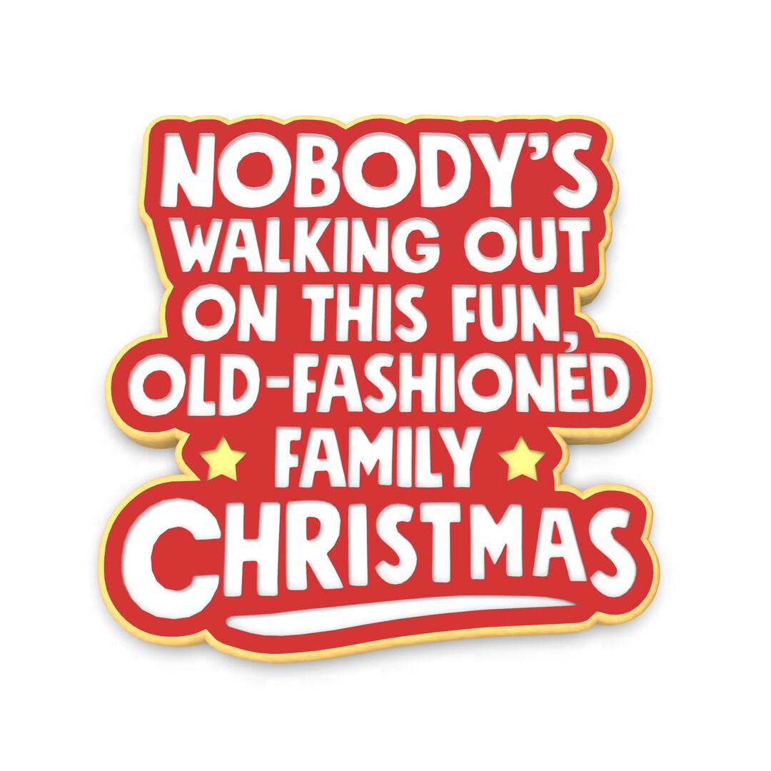 Family Christmas Cookie Cutter | Stamp | Stencil - SHARP EDGES - FAST ...