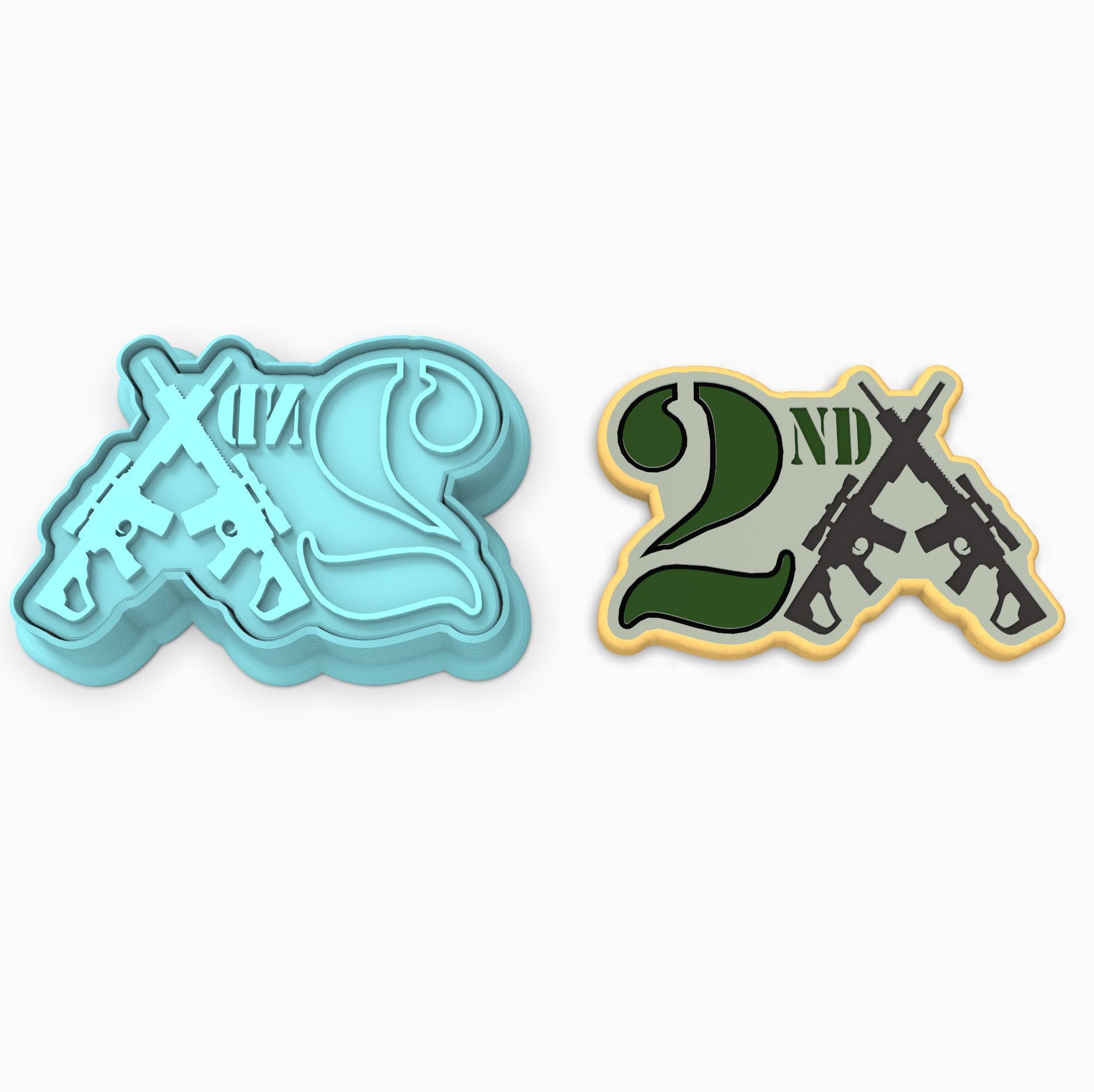 2nd Amendment Cookie Cutter | Stamp | Stencil #1 - SHARP EDGES - FAST ...