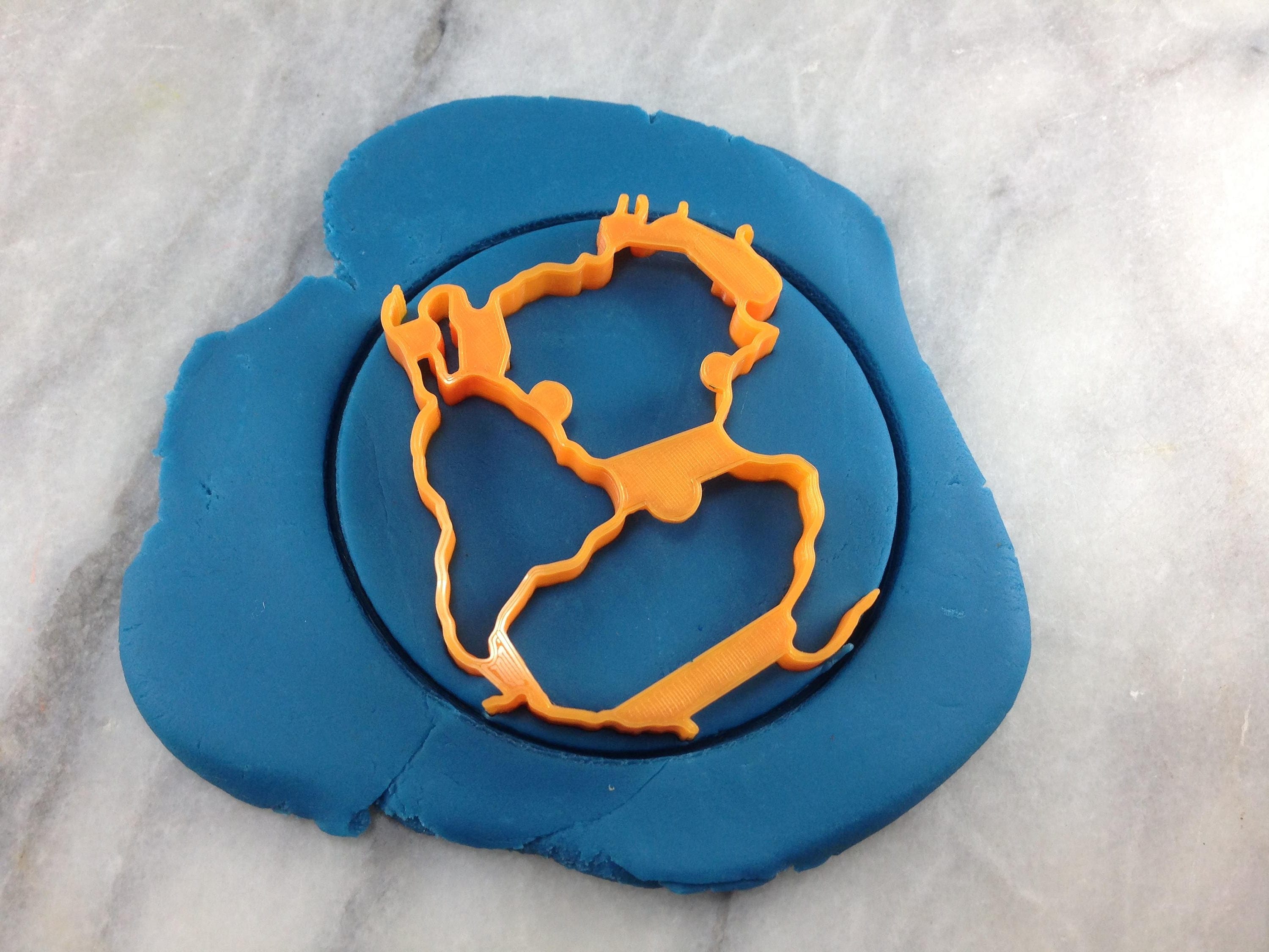Planet Earth Cookie Cutter 2-piece Outline & Stamp SHARP - Etsy