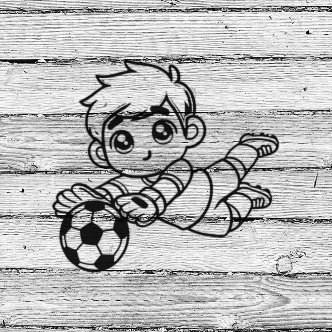 Soccer Goalie Boy Stencil | REUSABLE, DURABLE, WASHABLE Craft Stencil ...