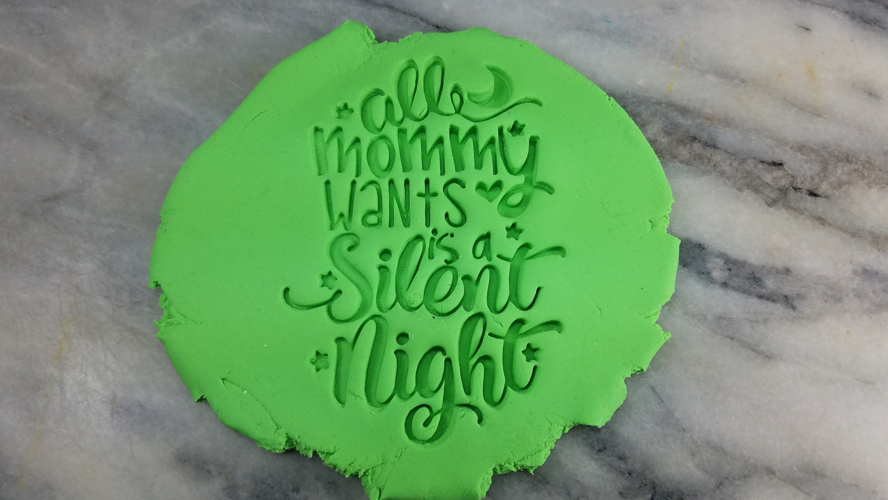 All Mommy Wants is A Silent Night Cookie STAMP FAST Shipping | Etsy