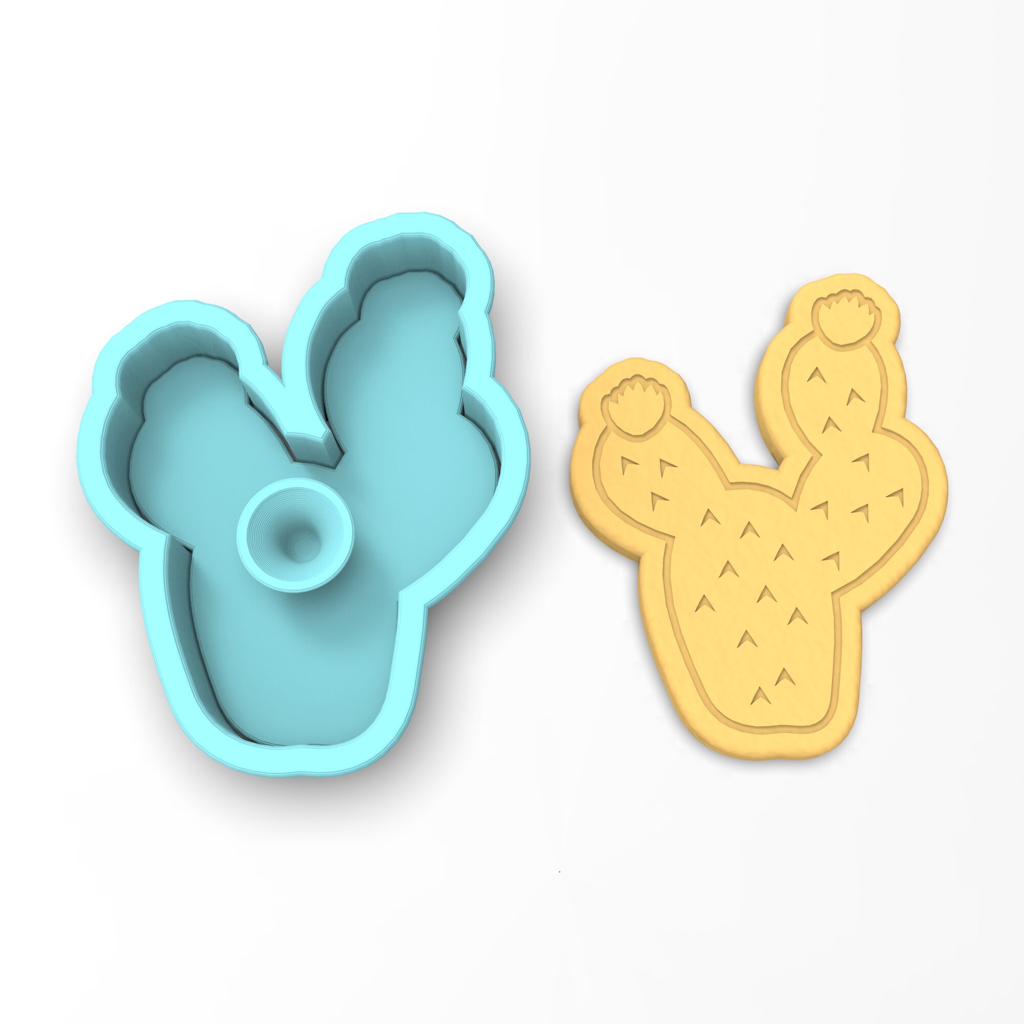 Cactus Cookie Cutter Stamp Stencil Sharp Edges Fast Etsy
