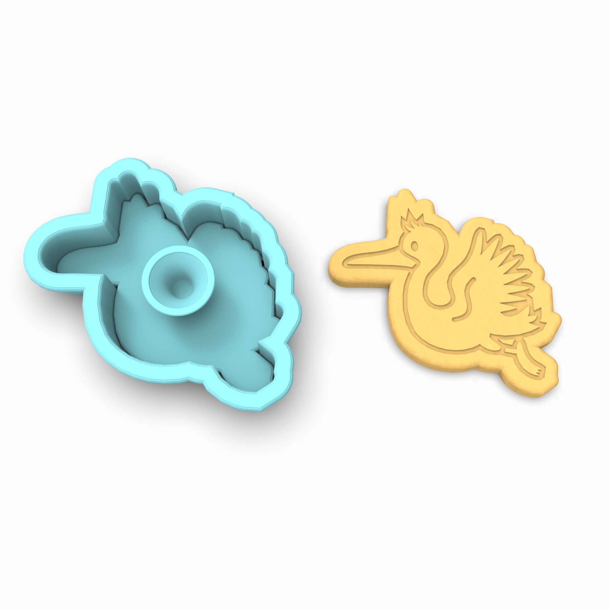 Stork Cookie Cutter Stamp Stencil 1 | Etsy