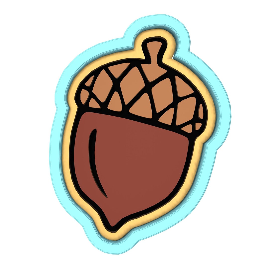 Acorn Cookie Cutter | Stamp | Stencil - SHARP EDGES - FAST Shipping ...