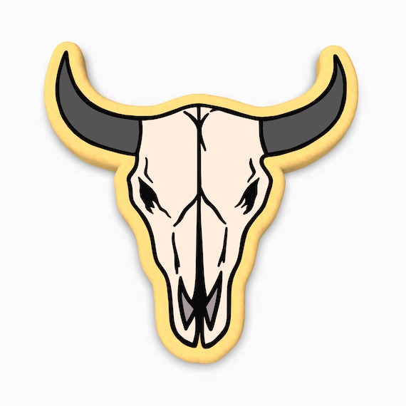 Bull Skull Cookie Cutter Stamp Stencil SHARP EDGES - Etsy