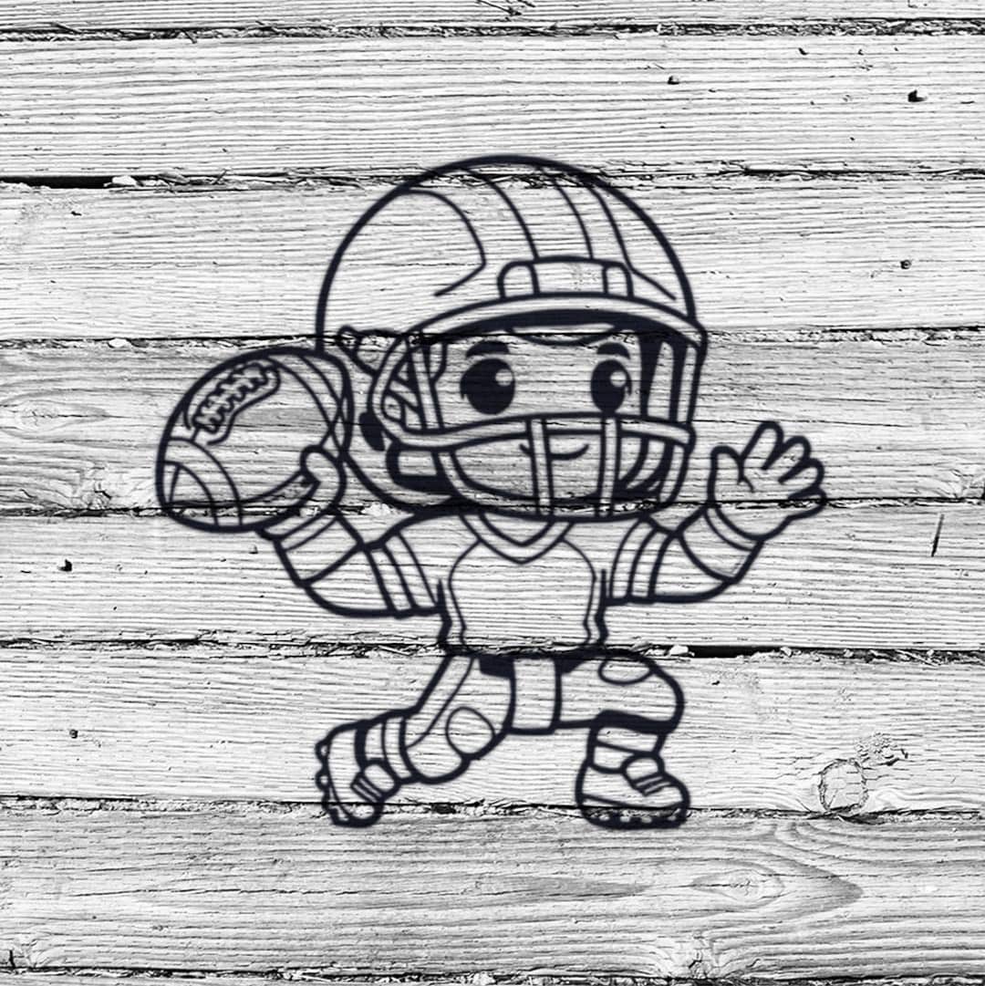 Football Quarterback Stencil | REUSABLE, DURABLE, WASHABLE Craft ...