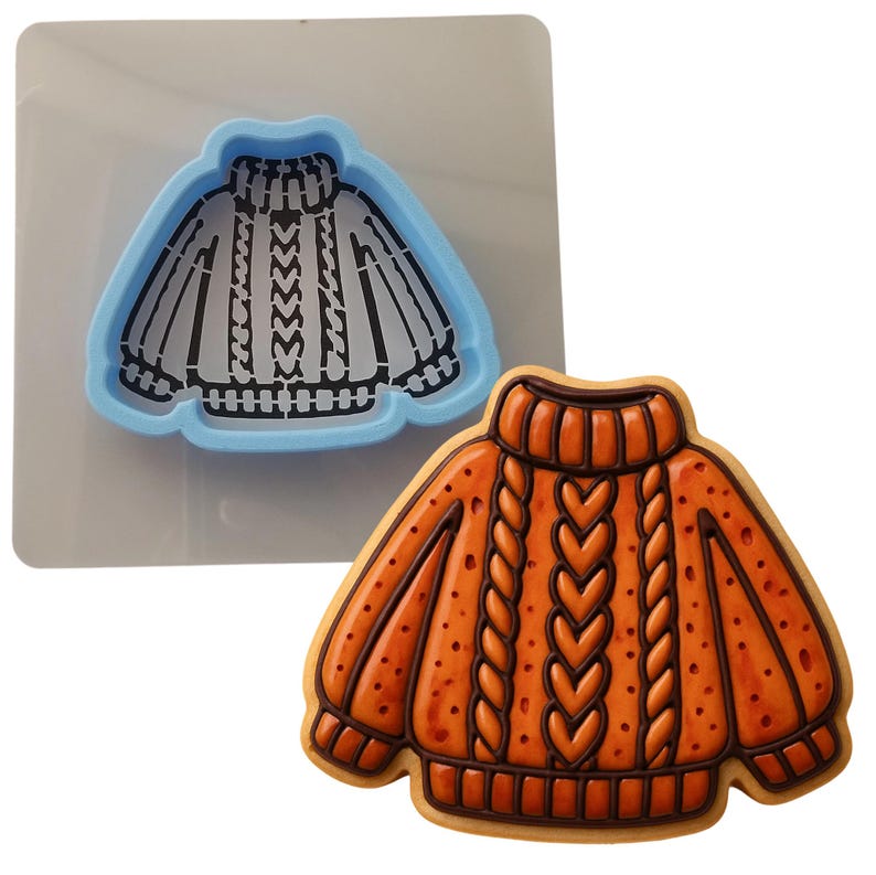 Fall Sweater Cookie Cutter | Stamp | Stencil - SHARP EDGES - FAST ...
