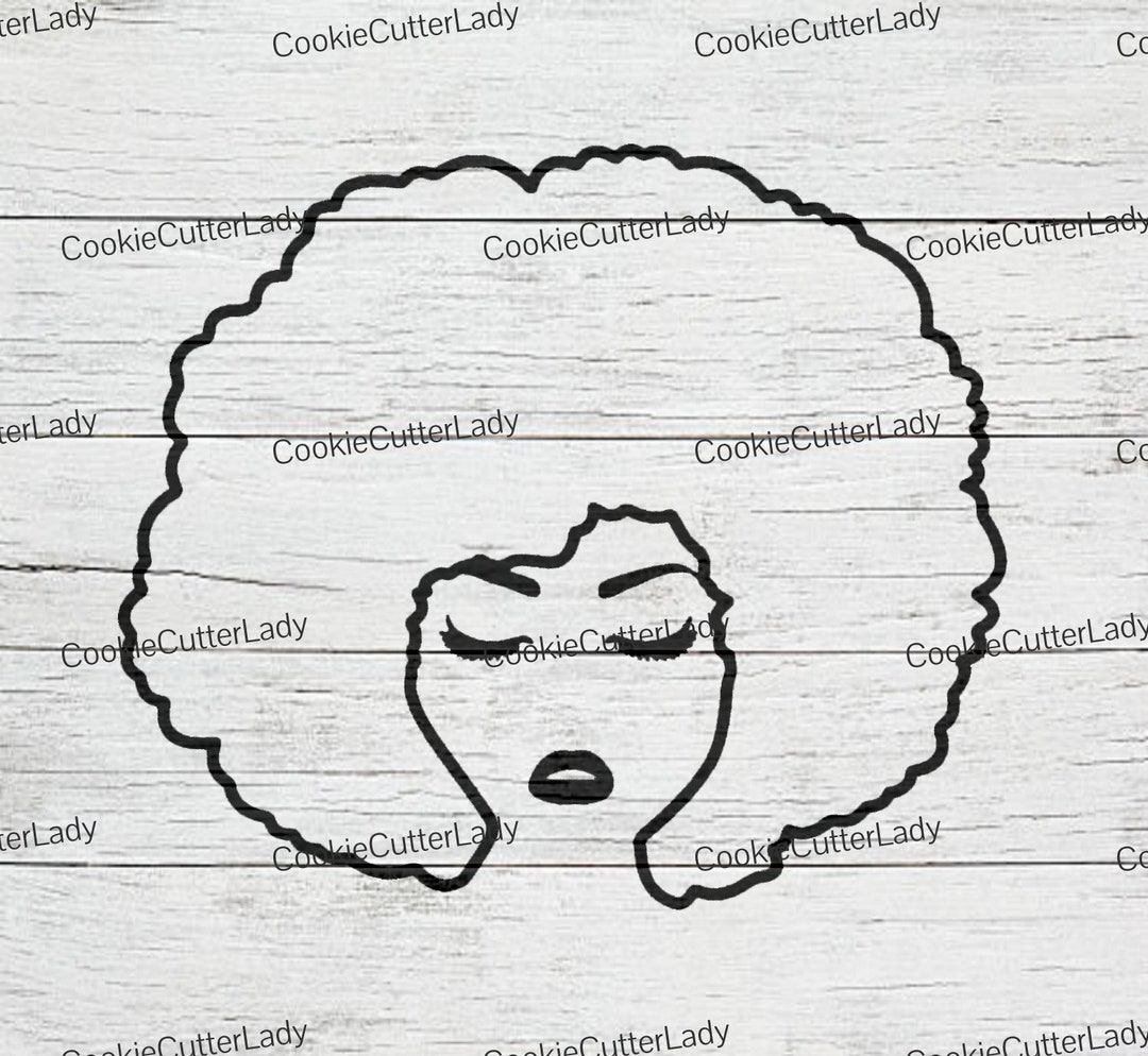 Afro Lady Stencil | REUSABLE, DURABLE, WASHABLE Craft Stencil | Use for ...