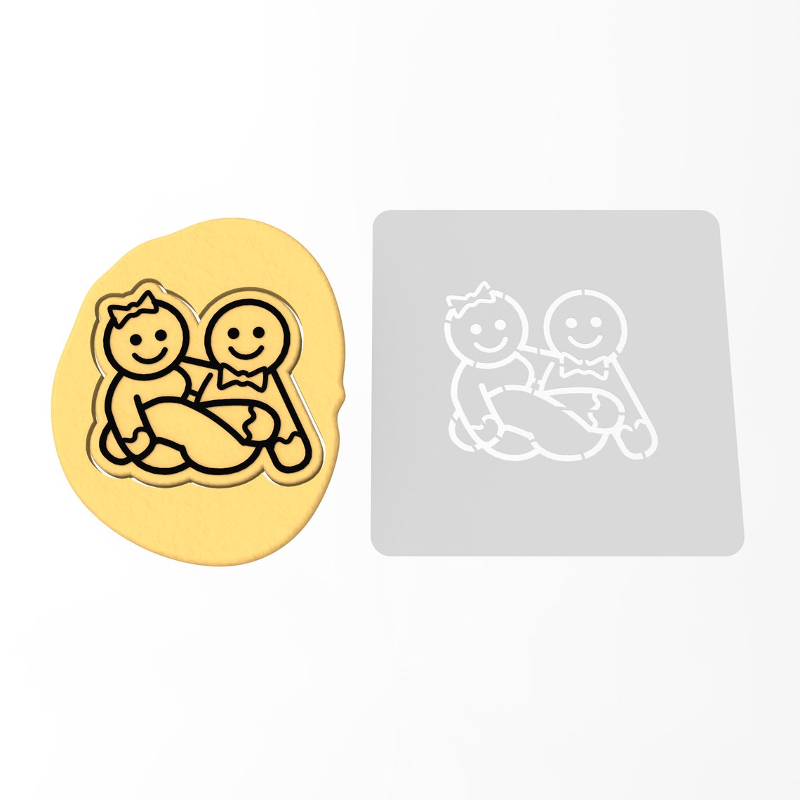 Gingerbread Sex Sitting Cookie Cutter Stamp Stencil Etsy