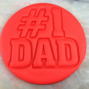 Number 1 Dad Cookie Cutter - SHARP EDGES - FAST Shipping - Choose Your ...