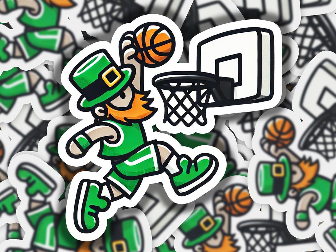 Leprechaun Dunking Vinyl Sticker | Dishwasher Safe & Durable | Custom ...