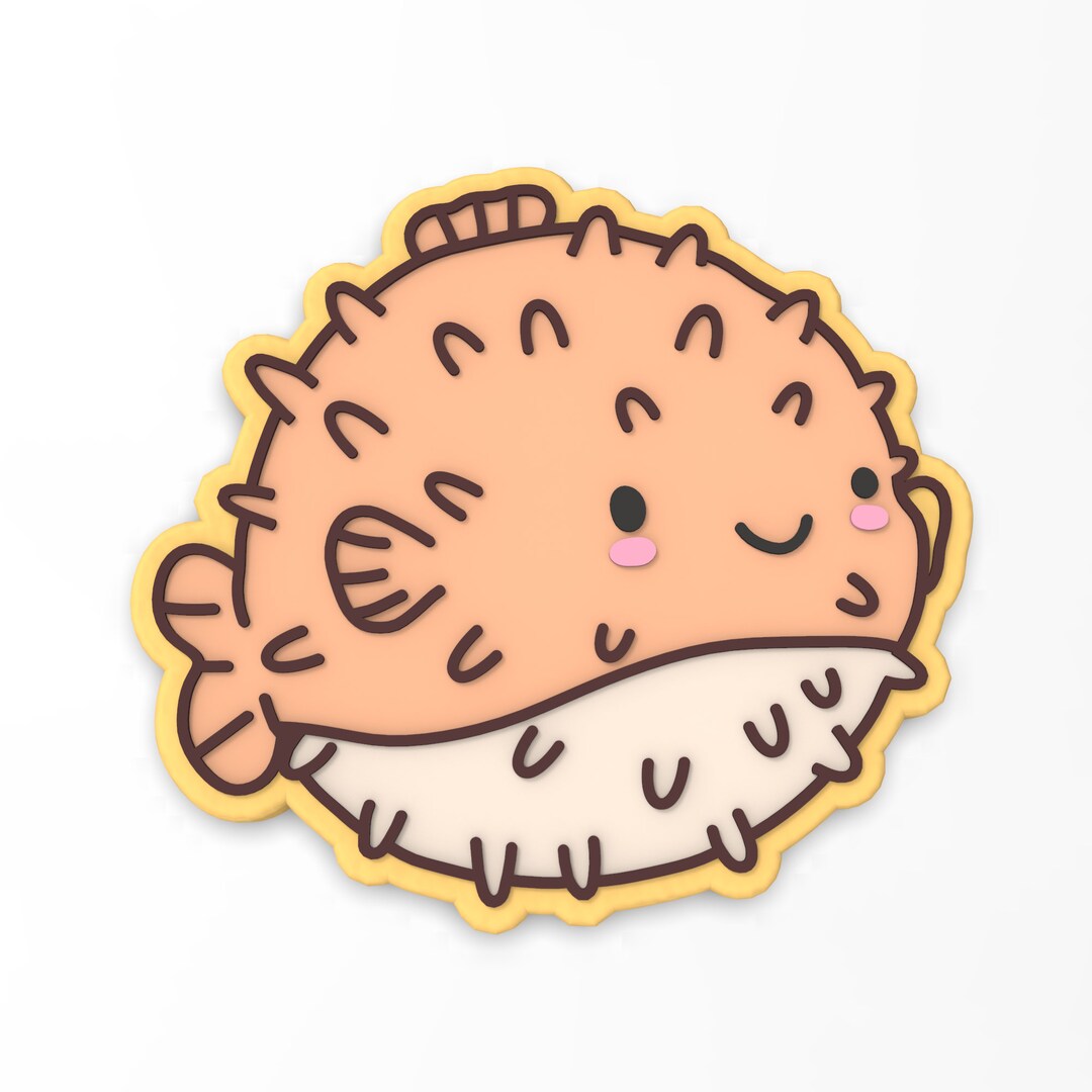 Pufferfish Cookie Cutter | Stamp | Stencil - SHARP EDGES - FAST ...