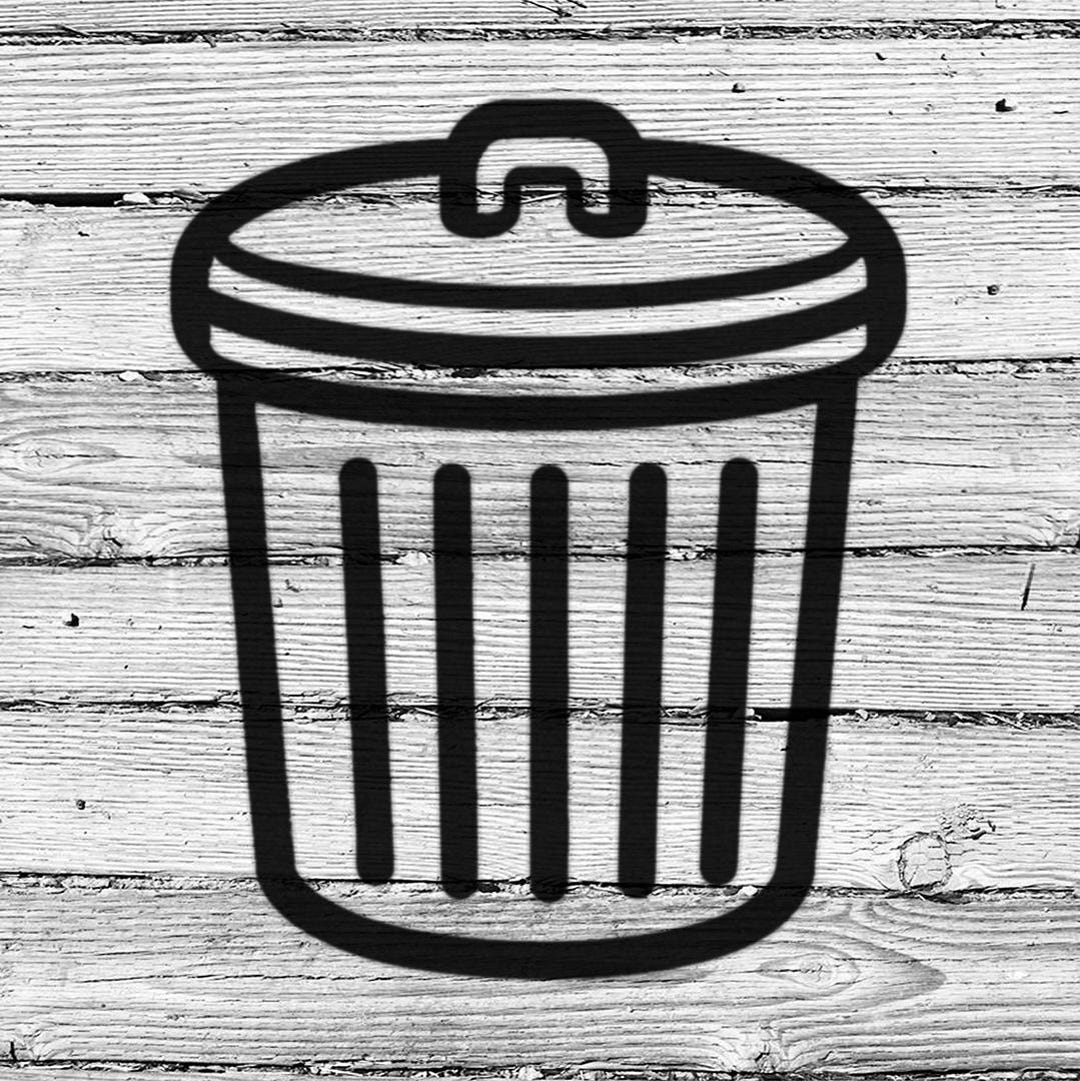 Garbage Can Stencil | REUSABLE, DURABLE, WASHABLE Craft Stencil | Use ...