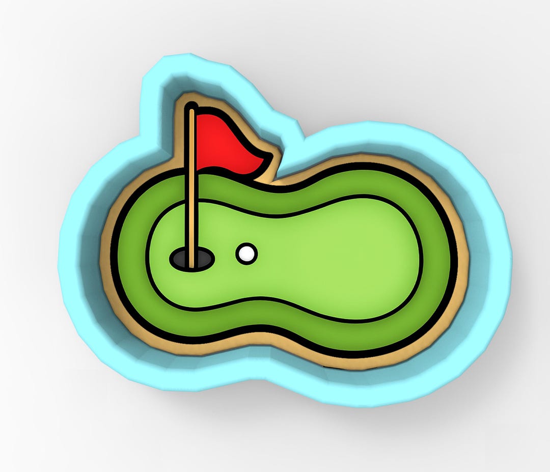 Golf Green 1 Cookie Cutter | Stamp | Stencil - SHARP EDGES - FAST ...