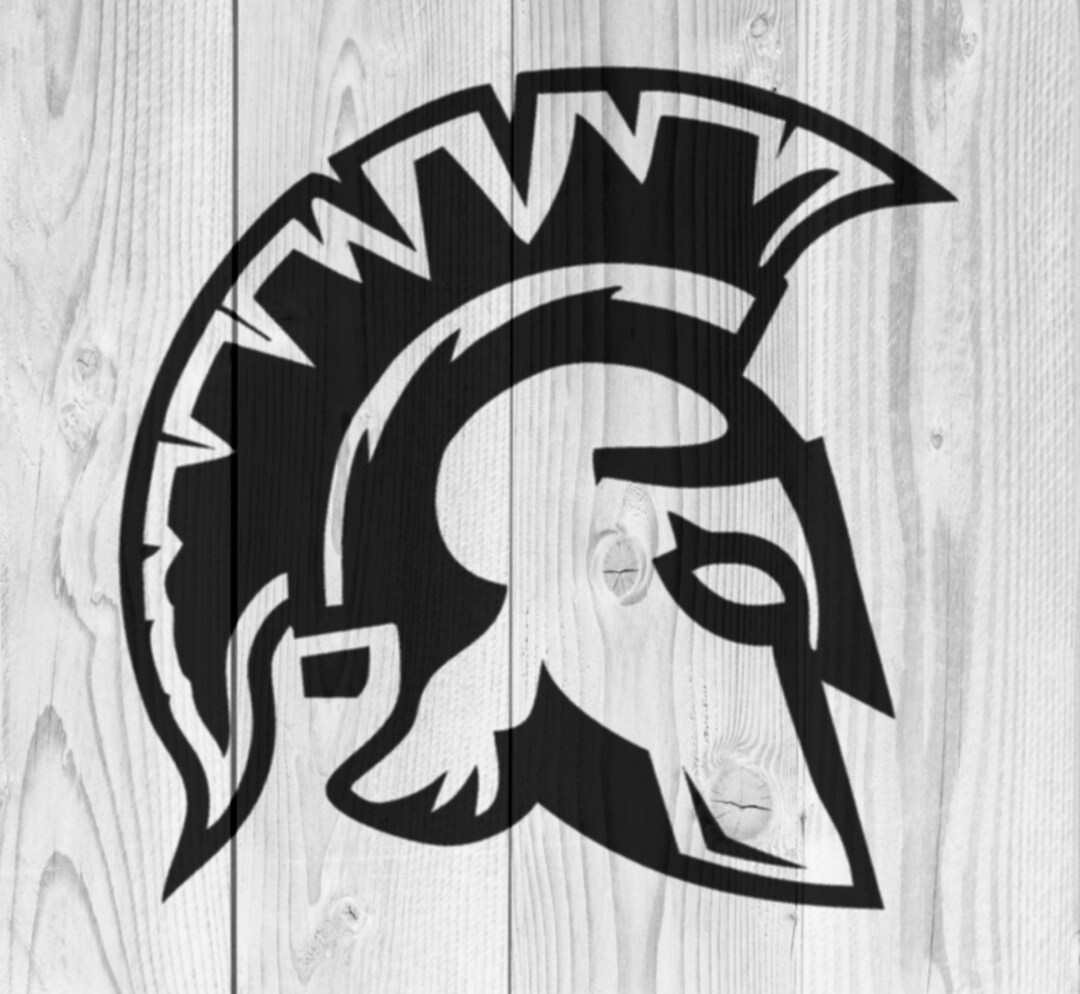 Trojan Spartan Warrior Mascot Stencil | REUSABLE, DURABLE, WASHABLE ...