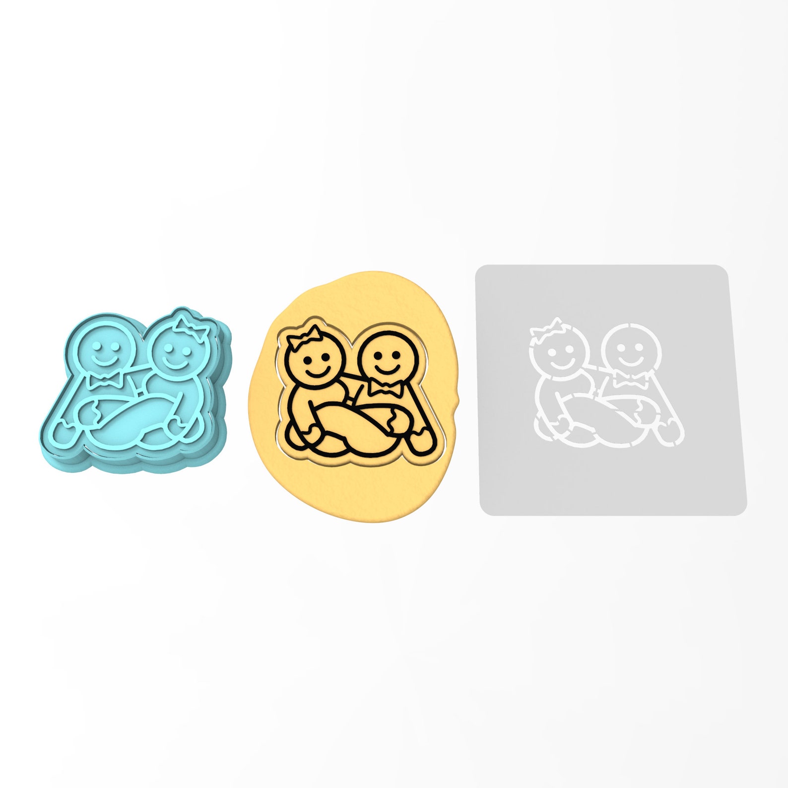 Gingerbread Sex Sitting Cookie Cutter Stamp Stencil Etsy
