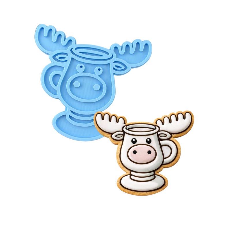 Griswold Moose Mug Cookie Cutter | Stamp | Stencil - SHARP EDGES - FAST ...