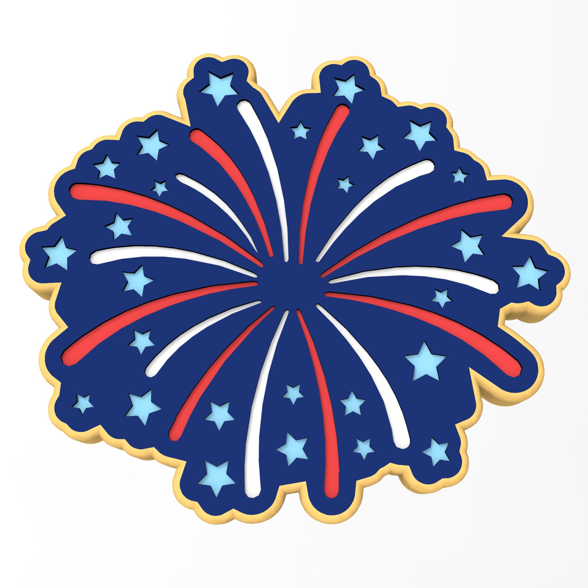 Biscuits Baseball Fireworks Clipart