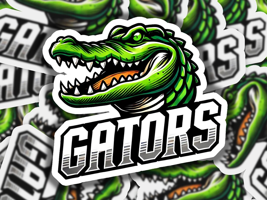 Gator Words 2 Vinyl Sticker | Dishwasher Safe & Durable | Custom Sizes ...