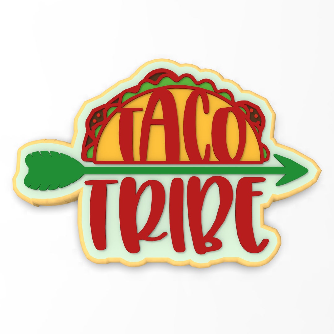 Taco Tribe Cookie Cutter | Stamp | Stencil | Debosser #1 - SHARP EDGES ...