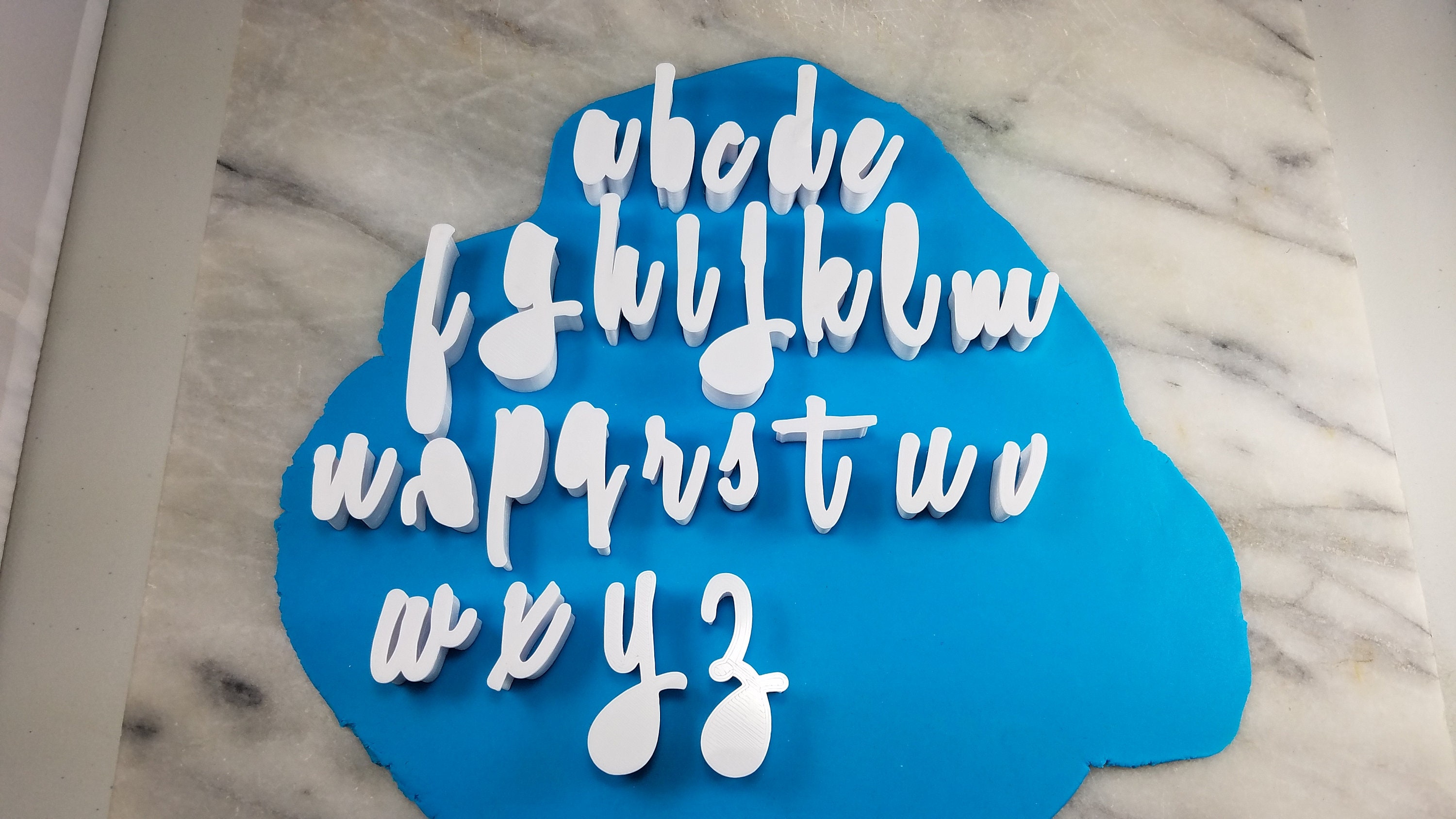 Honey Cursive Letter Cookie Stamps Set FAST Shipping - Etsy