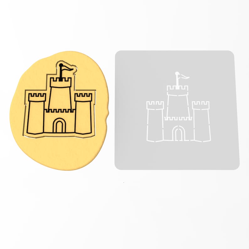 Sand Castle Cookie Cutter Stamp Stencil SHARP EDGES - Etsy