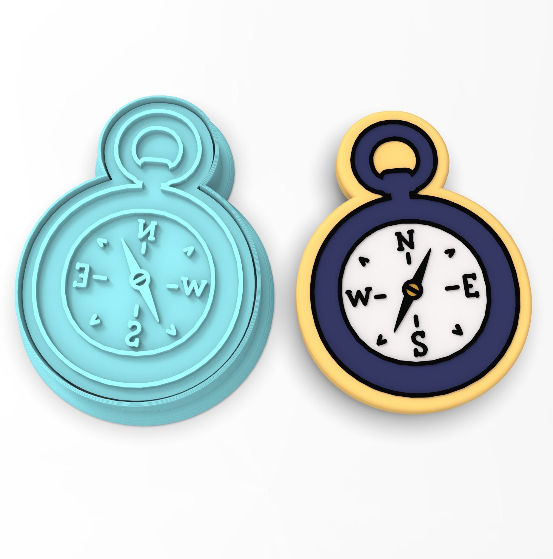 Compass Cookie Cutter Stamp Stencil SHARP EDGES . | Etsy