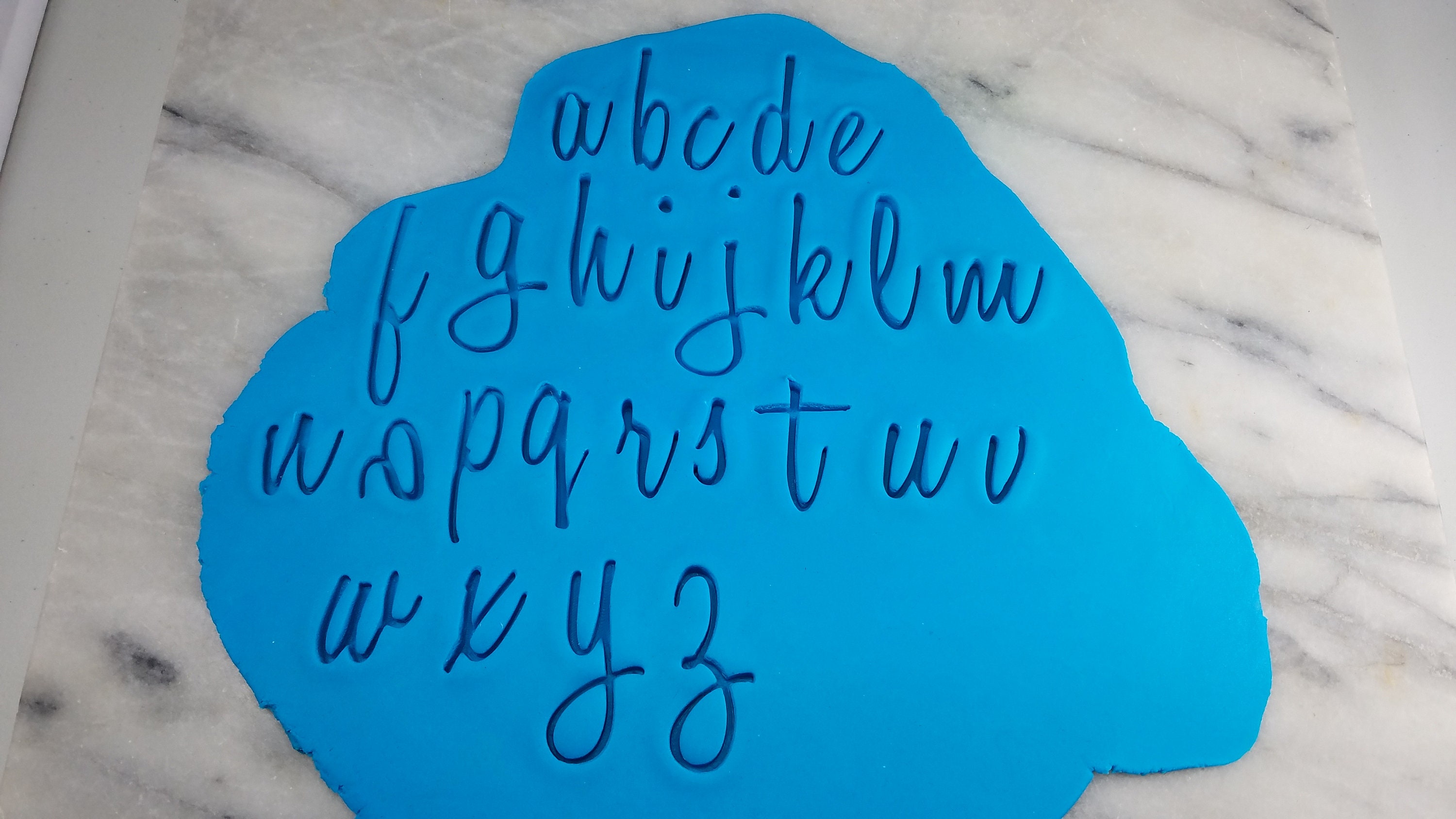 Honey Cursive Letter Cookie Stamps Set FAST Shipping - Etsy