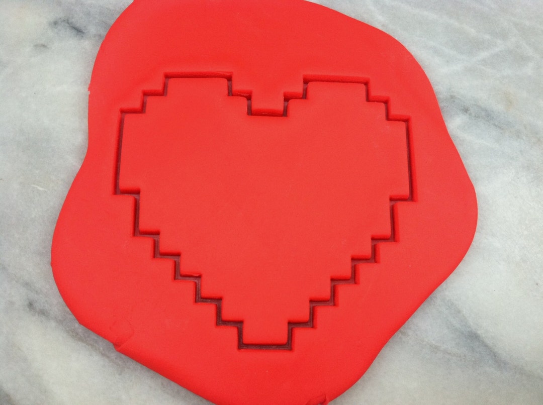 Pixel Heart Cookie Cutter - SHARP EDGES - FAST Shipping - Choose Your ...