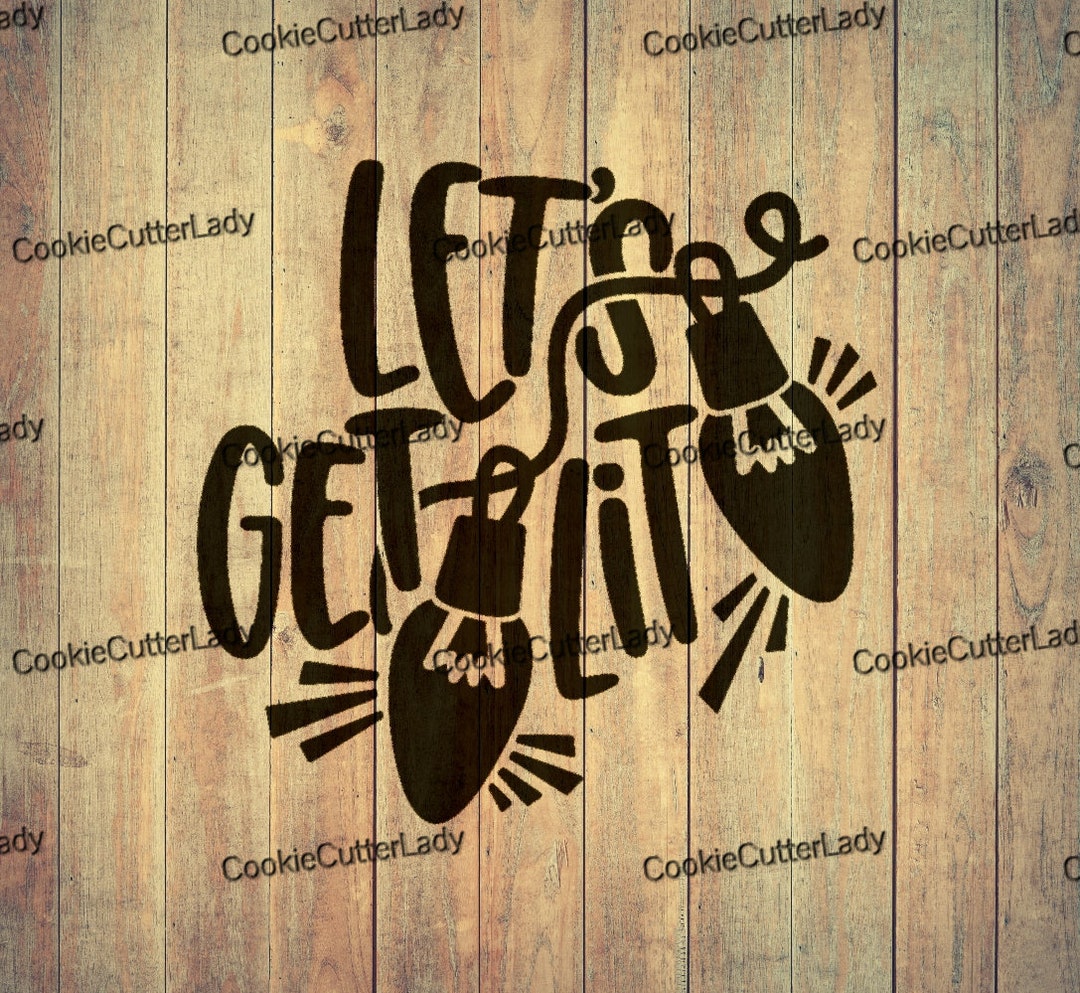Let's Get Lit Stencil | REUSABLE, DURABLE, WASHABLE Craft Stencil | Use ...