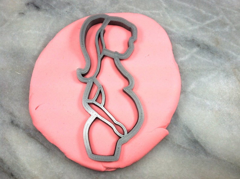 Pregnant Lady Cookie Cutter Detailed SHARP EDGES FAST - Etsy