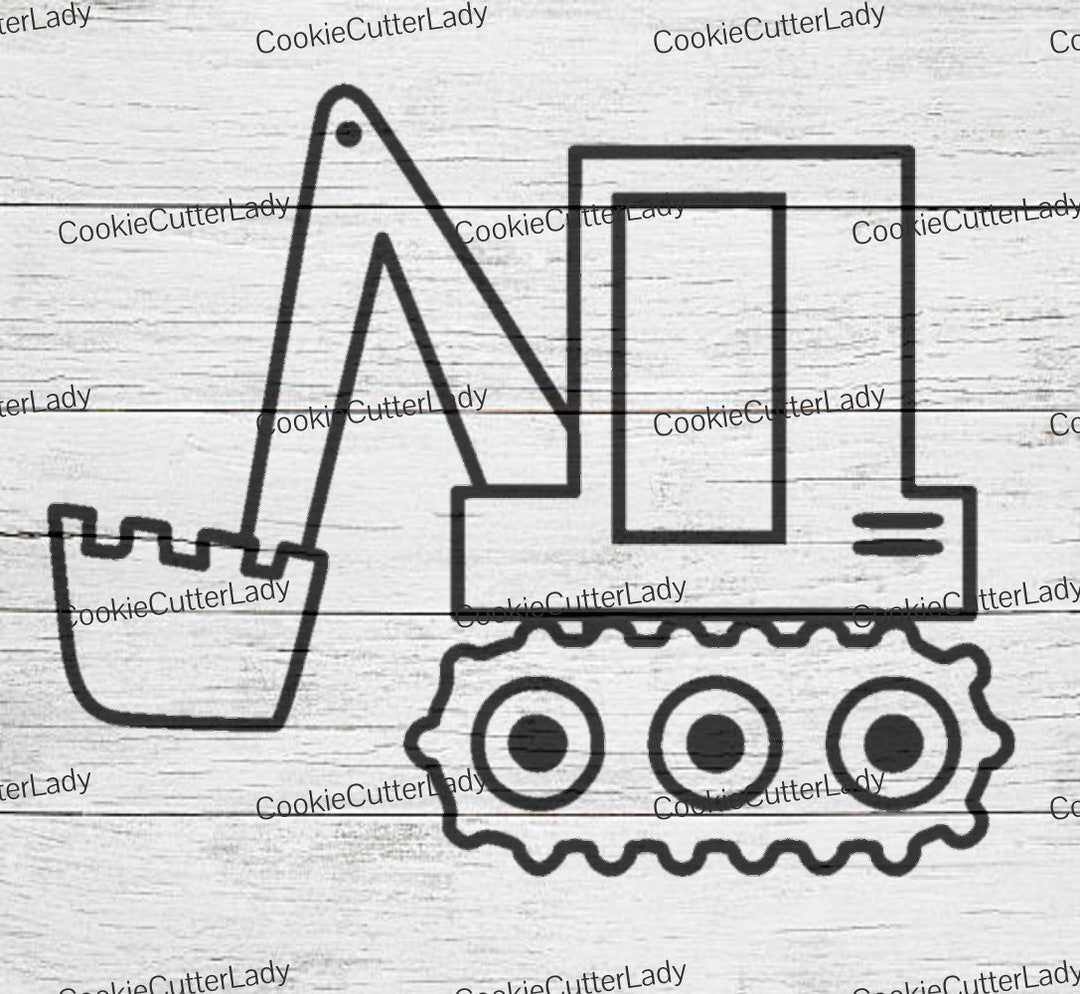 Backhoe Excavator Stencil | REUSABLE, DURABLE, WASHABLE Craft Stencil ...